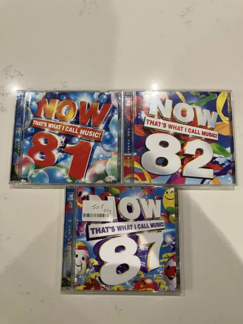CD NOW THATS What I Call Music Bundle Nos 81, 82 & 87 £5.99 - PicClick UK