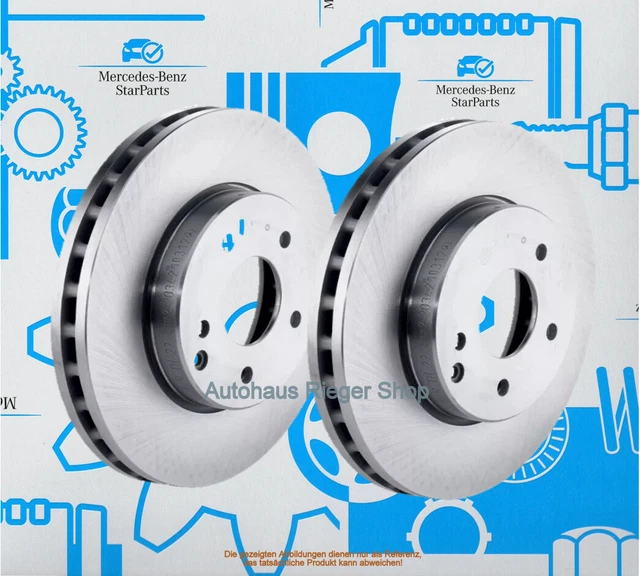 MERCEDES-BENZ STARPARTS BREMSSCHEIBEN Satz VA, W204, W207, W212, R172 EUR 242,80 - PicClick DE