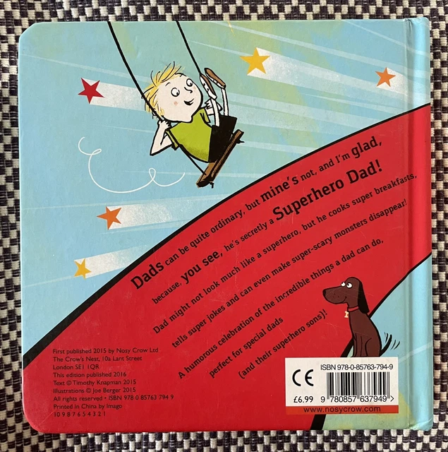 SUPERHERO DAD - Timothy Knapman - Joe Berger - (Board Book 2016) $4.00 ...