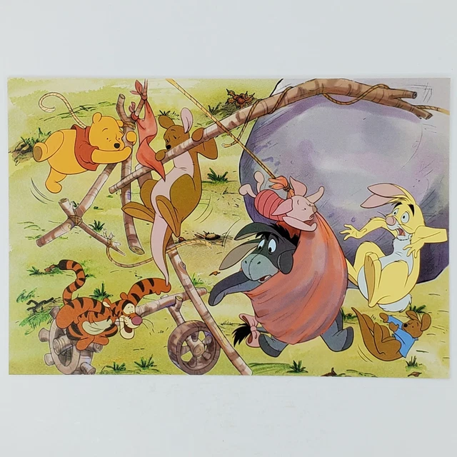 WINNIE THE POOH Postcard Disney Tigger Eeyore Piglet Roo Rabbit South ...