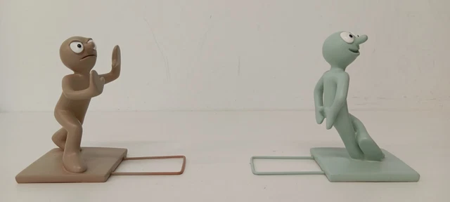 X2 VINTAGE COLLECTABLE Morph & Chas Take Hart Bookends - P225 £20.00 ...