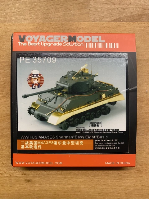 VOYAGERMODEL.CO.LTD PE35709 WWII US M4A3E8 Sherman Easy Eight Basic £12 ...