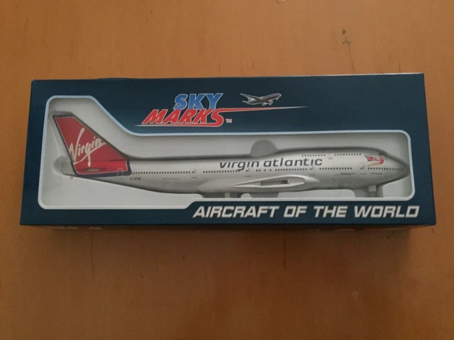 VIRGIN ATLANTIC BOEING 747-400 G-VTOP Skymarks Model With Gear 1:200 ...