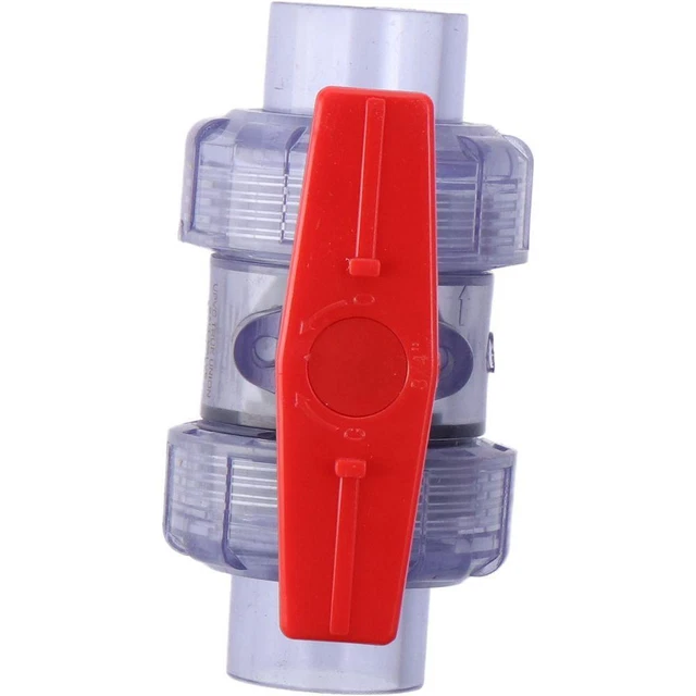 3/4 INCH ONE-WAY Valve Transparent Blue Backflow Valve Sump Pump, Pool ...