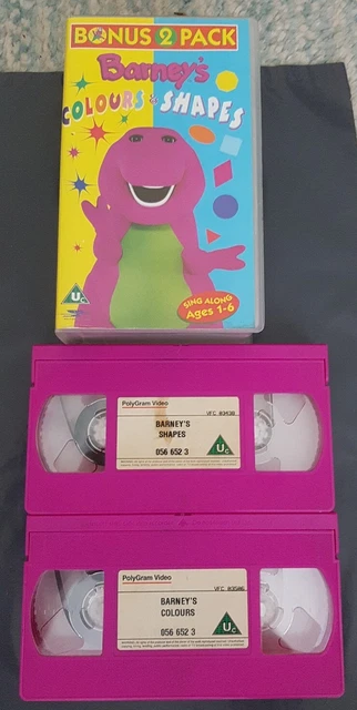 BARNEY - BARNEY'S Colours And Shapes BOX SET X 2 (VHS, 1998) £24.00 ...