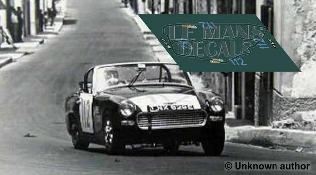 DECALS AUSTIN HEALEY Sprite Targa Florio 1968 1:32 1:43 1:24 1:18 ...