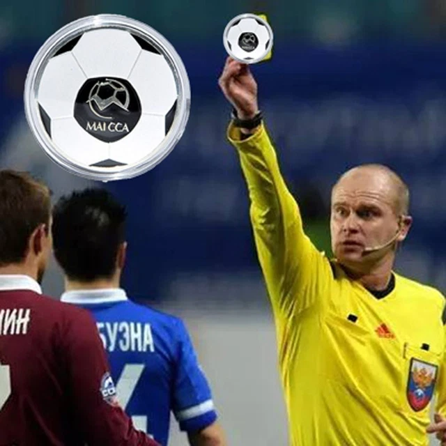 TOSS REFEREE SIDE Toss Coin Flipping Pick Edge Finder Coin Referee £3. ...