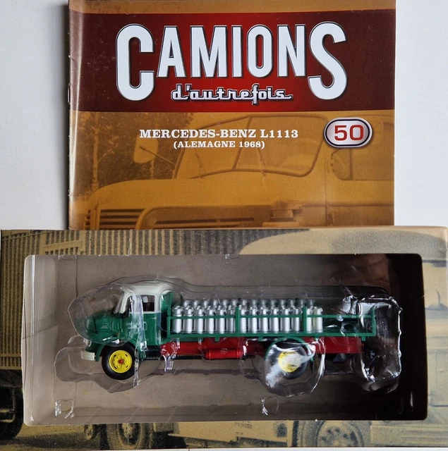 ALTAYA IXO 1/43 - Camions d'autrefois 50 - Mercedes L113 bidons de lait ...