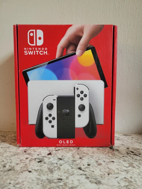 NINTENDO SWITCH OLED Model HEG-001 Handheld Console - 64GB - White BOX ...