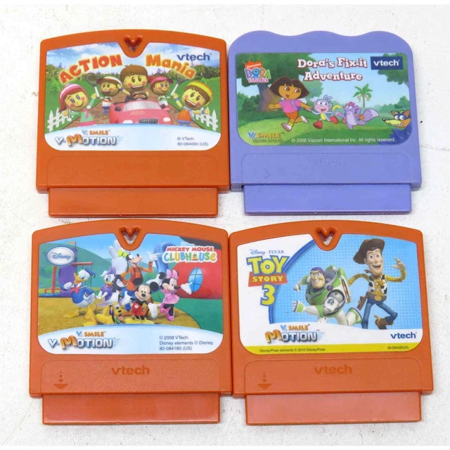 VTECH VSMILE VMOTION Games - Action Mania, Dora, Mickey Clubhouse, Toy ...