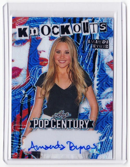 AMANDA BYNES 2023 Leaf Pop Century Autograph Card # /6 !! Signature ...