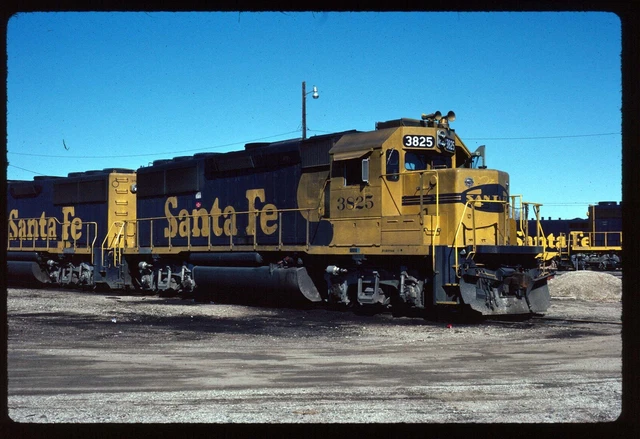 ORIGINAL RAIL SLIDE - ATSF Santa Fe Railway 3825 Emporia KS 2-20-1982 £4.73 - PicClick UK