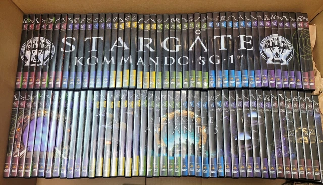 STARGATE SG-1 UND Atlantis DVD-Sammlung komplette Reihe von De Agostini ...
