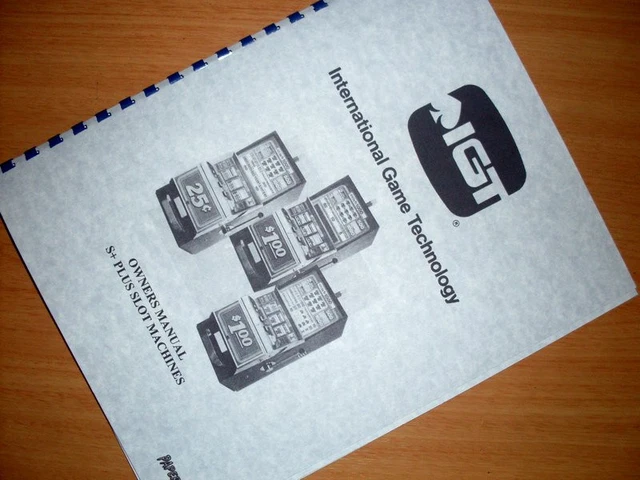 IGT S + PLUS SLOT MACHINE Owners & Service MANUAL $14.41 - PicClick CA