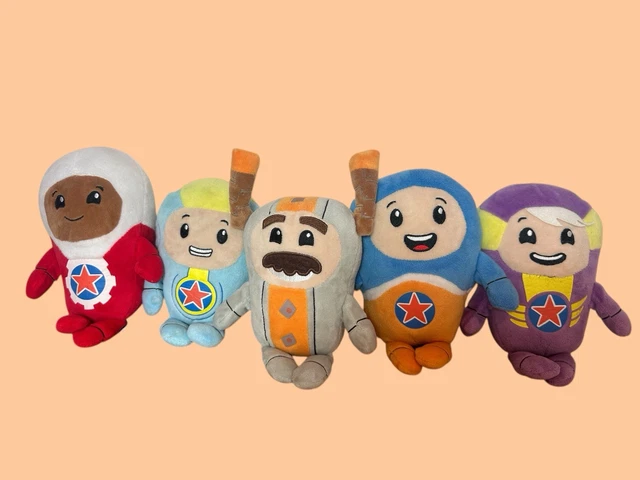 GO JETTERS 5 X Plush Soft Toy Bundle 2015 CBeebies Grimbot £49.99 ...