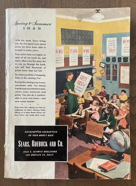 VINTAGE 1949 CATALOG Sears Roebuck And Co. Spring & Summer 1178 Pages £ ...