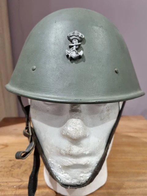 WW2 DUTCH COMBAT Navy Helmet Based Upon M40 Variant £90.00 - PicClick UK