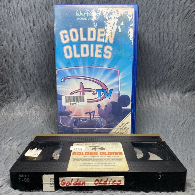 GOLDEN OLDIES (VHS Tape 1984) Rare Disney ~Animated Music Videos~White ...