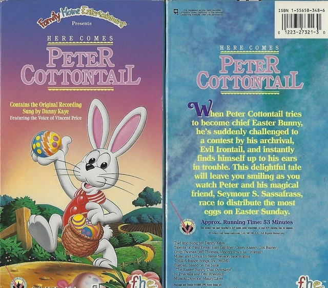 VINTAGE CLASSIC HERE Comes Peter Cottontail Easter Bunny VHS Video £6. ...