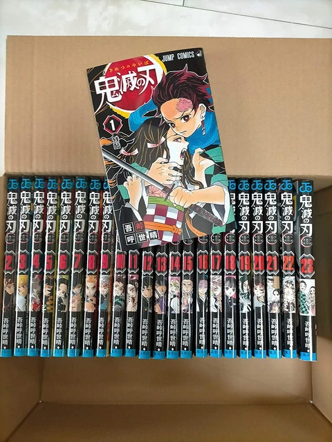 JAPANESE COMIC DEMON Slayer – Kimetsuno Yaiba, Complete Set volumes 1 ...