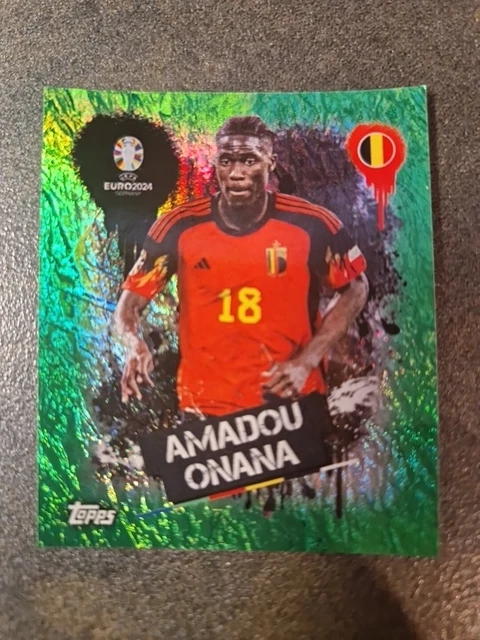 TOPPS EURO 2024 sticker - SUPER RARE SHINY GREEN ARTIST ONANA £6.71 ...