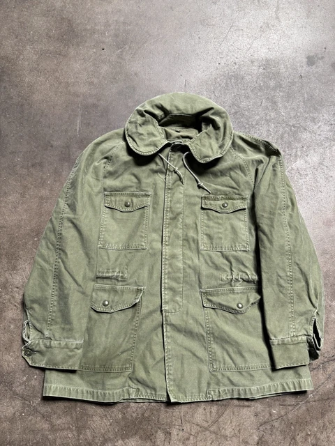 VINTAGE USMC MILITARY Vietnam War M-65 Field Jacket 1967 OG-107 Small ...