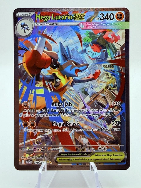 POKÉMON TCG MEGA Lucario EX 179/132 SIR Mega Evolutions NM $524.14 ...
