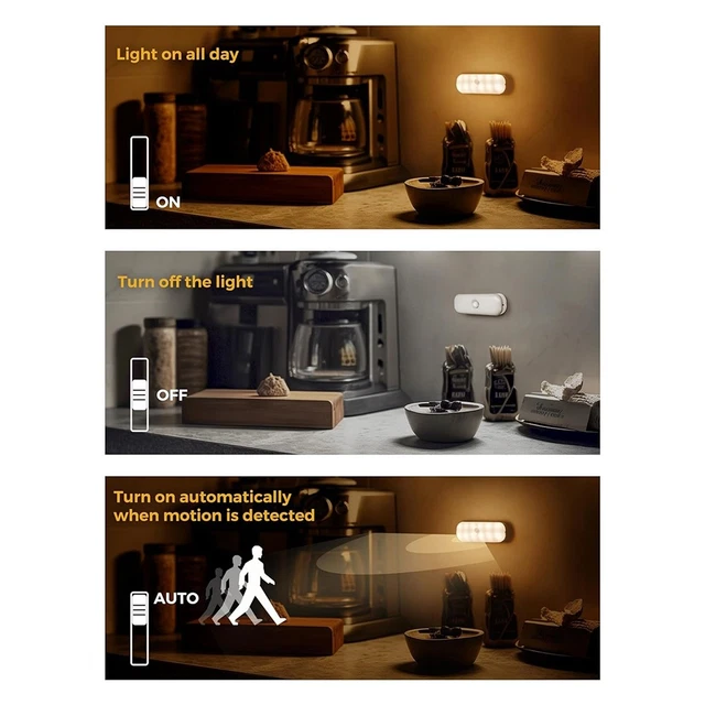 LED MOTION SENSOR Night Light, 2 Pack Stick-on LED Night Light, Wall Lights9981 £9.77 - PicClick UK