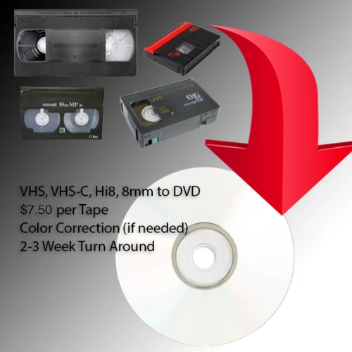 CONVERT YOUR VHS,VHS-C, Hi8, D8 and 8mm home movies to DVD (Great ...