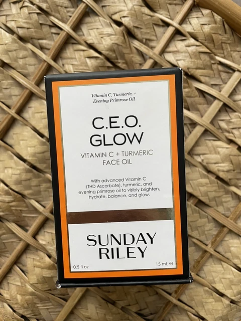 SUNDAY RILEY CEO Glow Vitamin C + Turmeric Face Oil 15ml Brand New £25. ...