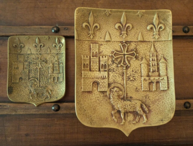MAX LE VERRIER - grand vide-poche en bronze Blason Armes de Toulouse ...