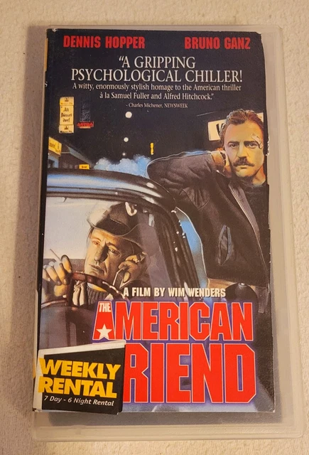 VHS MOVIE &THE American Friend" PSYCHOLOGICAL CHILLER By Wim Wenders ...