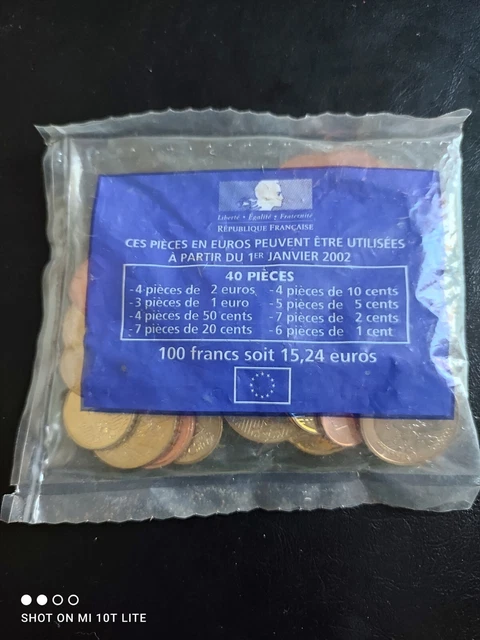 KIT SACHET EUROS France 2001 Scellé Neuf. Starter Kit. EUR 25,00 ...