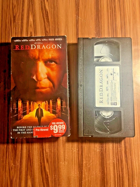 RED DRAGON VHS Blockbuster Hannibal 2002 Movie Horror Blockbuster Video ...