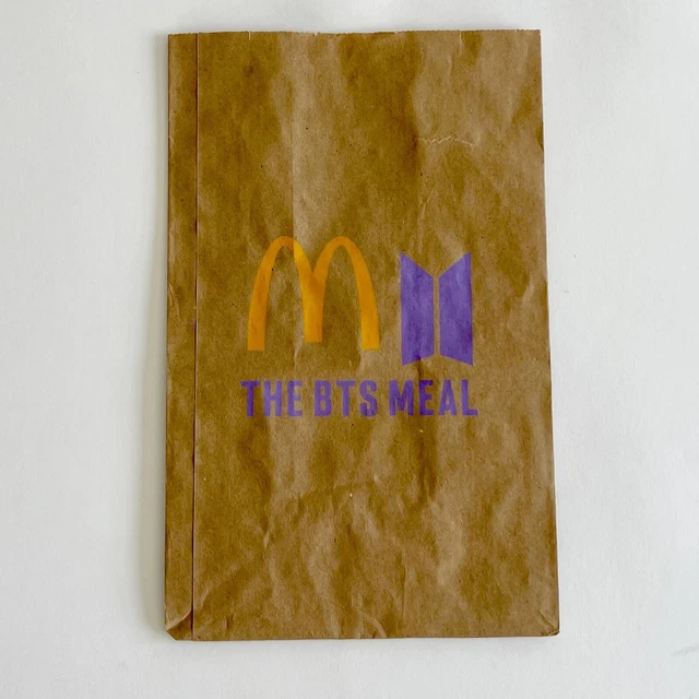 MCDONALDS LOGO THE BTS Meal Limited Edition Exclusive Paper Bag Mcd EUR ...