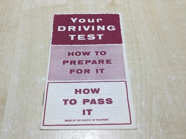 VINTAGE AUTOMOBILIA MOT LEAFLET Your Driving Test How to Prepare & Pass ...