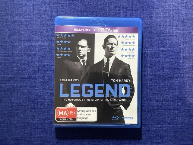 LEGEND (BLU-RAY, 2015) Story Of The Kray Twins - Tom Hardy - Like New ...