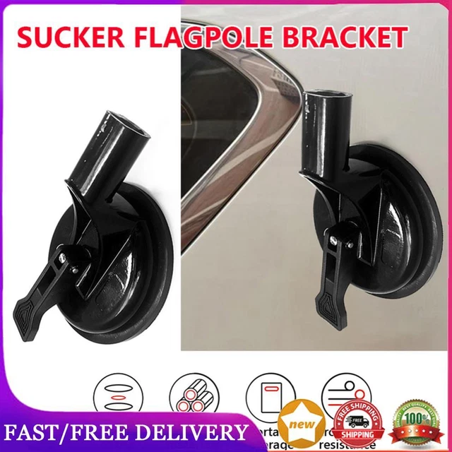 FLAG POLE BRACKET with Rubber Suction Cup Multipurpose for ATV UTV Jeep ...