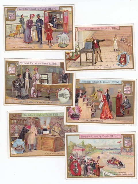 19TH CENTURY INVENTIONS - 6 Liebig trade cards - san898fr issued in ...