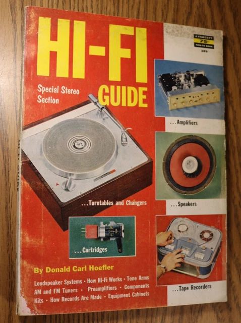 HI-FI GUIDE STEREO Magazine 1958 Fawcett Book 389 Amplifiers Turntables ...