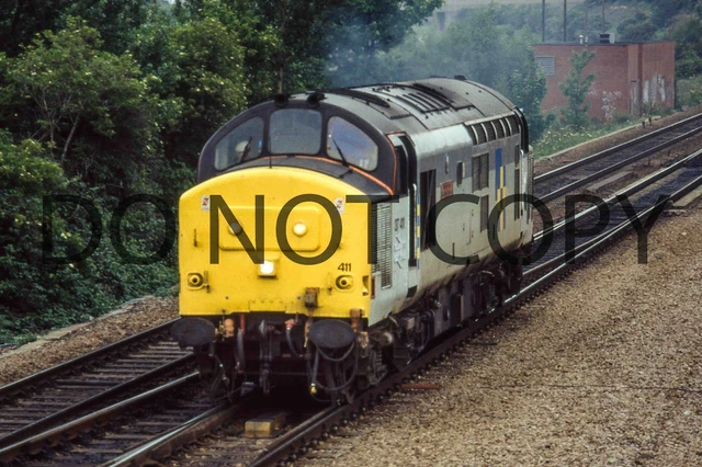 UK DIESEL TRAIN Railway Photograph Of Class 37 Loco 37411. Rm37-1214 £1 ...