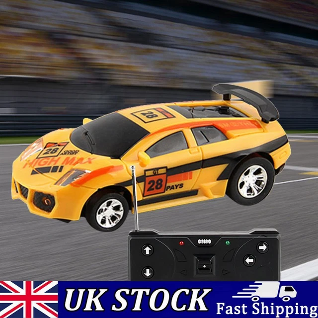 COKE CAN MINI Cans RC Car with Roadblocks Plastic Micro Racing Car for ...