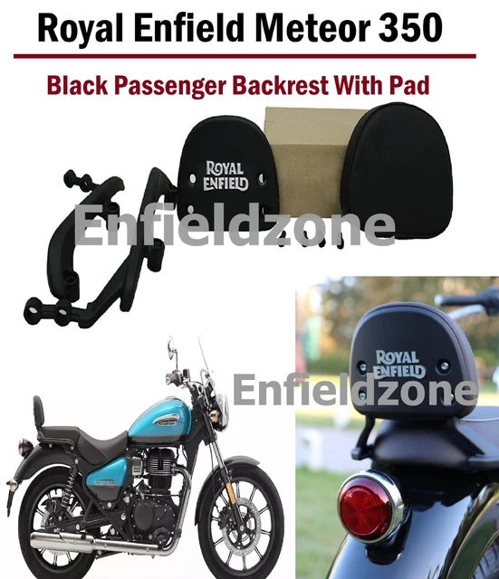 ROYAL ENFIELD METEOR 350 Passenger Back Rest With Pad Black EUR 44,30 ...