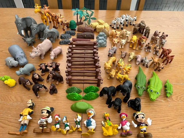 LARGE BUNDLE OF Disney Animal World Safari Collection-Figures/Animals ...
