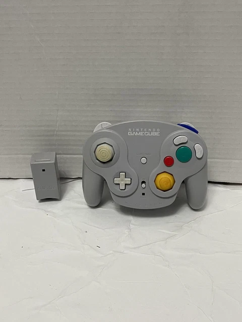 GRAY GAMECUBE WAVEBIRD Controller With Receiver and Battery Cover $84. ...