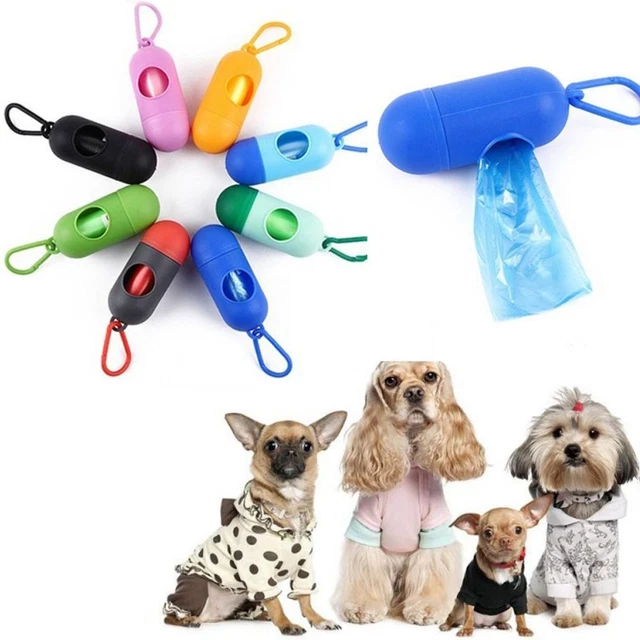 STORAG BOX TRASH Sack Case Carrier Dog Poop Bags Dispenser Pet Waste ...