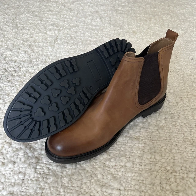 MENS BROWN LEATHER Chelsea Boots From Base London. Size 9. New £23.58 ...
