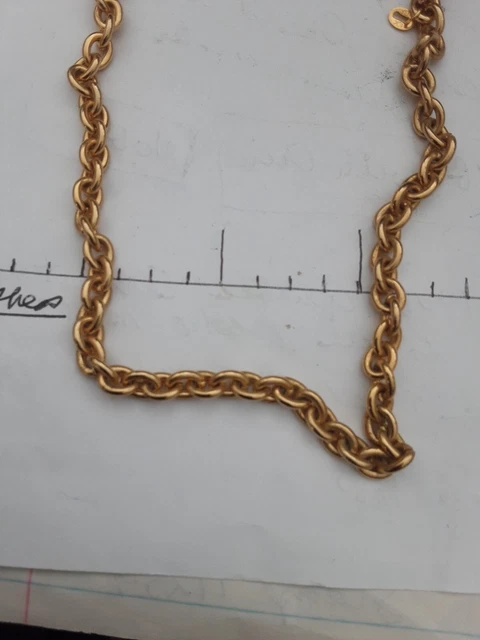 VINTAGE POCKET WATCH chain 12inches, 18kgold filled,stamp, used as ...