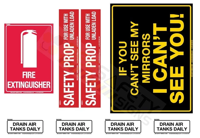 TIPPER TRUCK RISK assessment safety stickers full kit 52 piece $46.89 ...