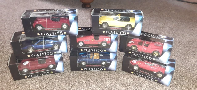 SHELL FERRARI CLASSICO Collection Diecast Cars Full Set of 8 £6.50 ...